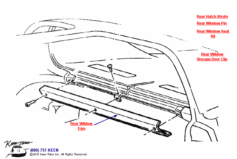 Coupe Rear Window Trim (Buckskin) (2nd Design) – Keen Parts